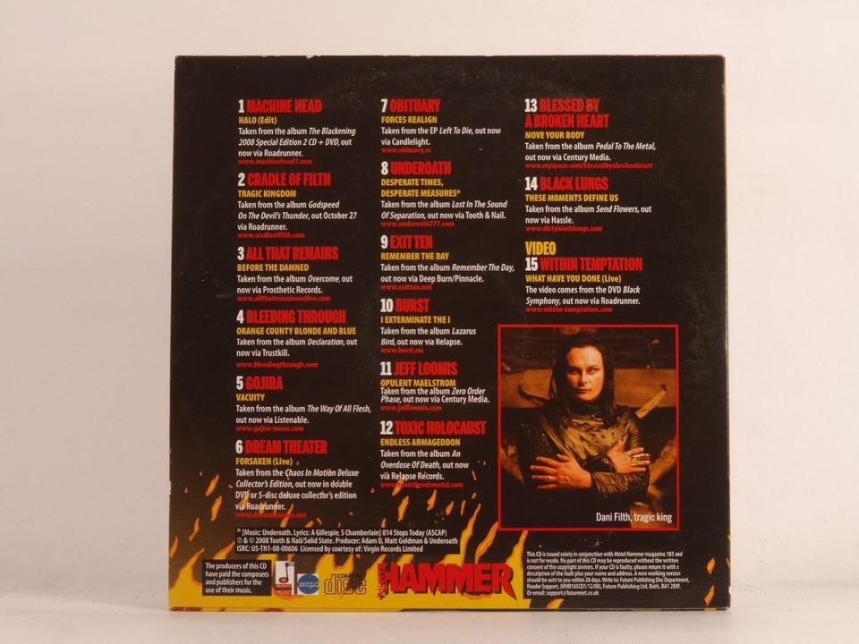 VARIOUS ARTISTS RAZOR - METAL HAMMER (550) 15 Track Promo CD Album ...