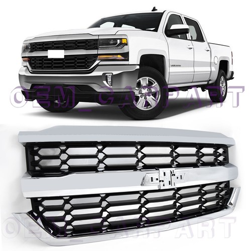 2016 2017 2018 2019 Chevrolet Chevy Silverado 1500 Front Grille ...