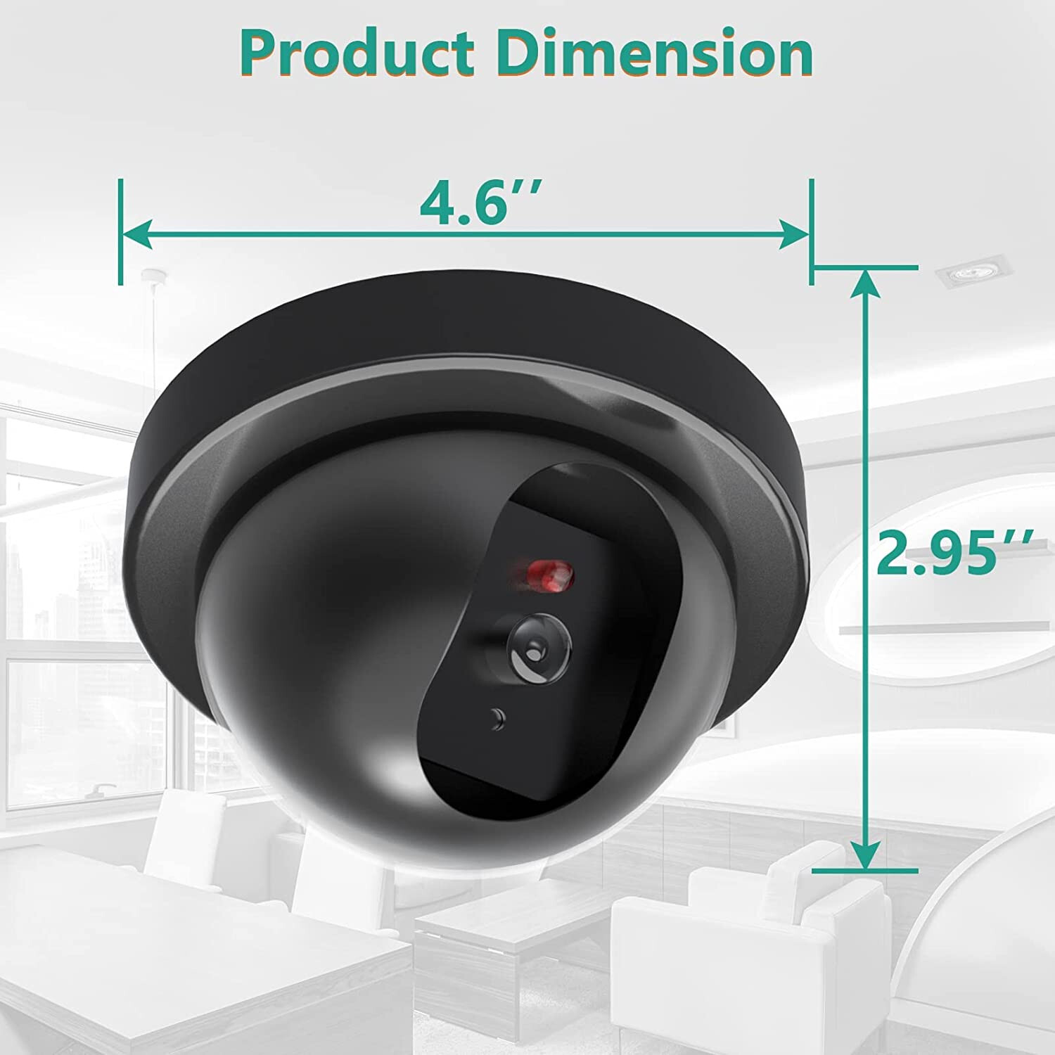Mock Dome Surveillance Camera LED sensor light security fake dummy CCTV store | eBay
