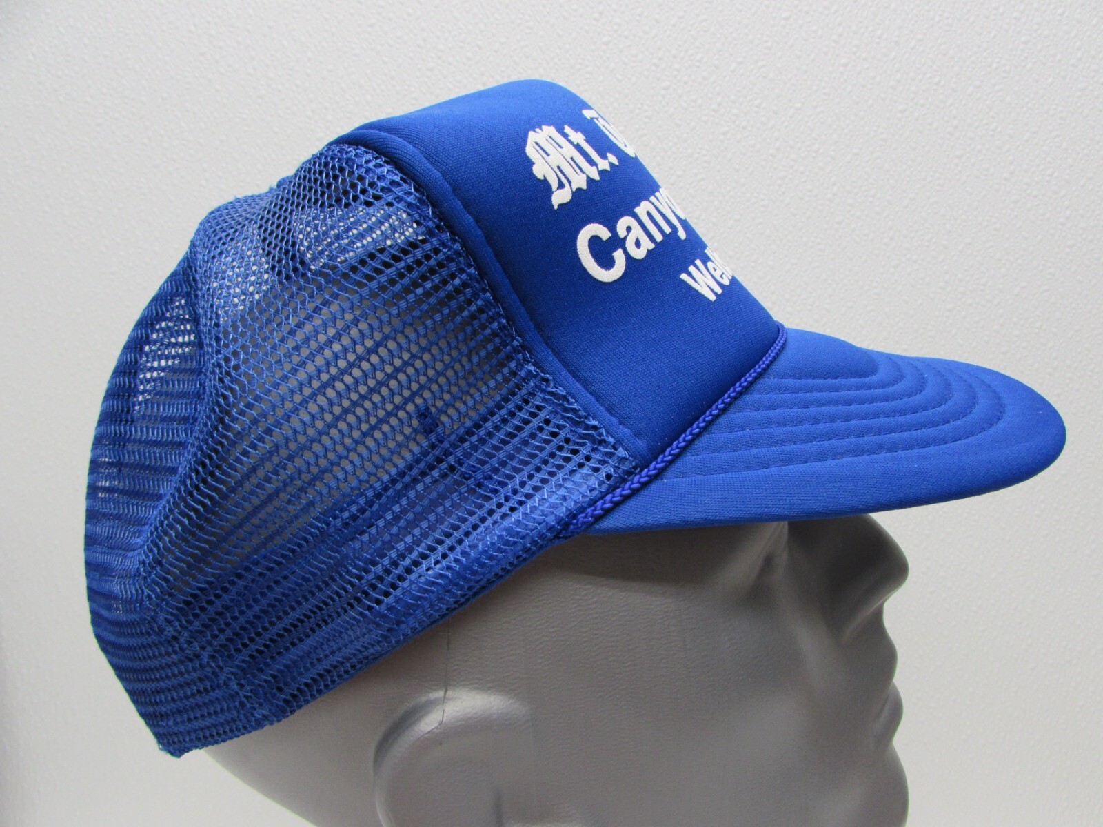 VTG MT. TOM VILLA Mesh Trucker Hat Rope Snapback Mesh Blue OSFA ...