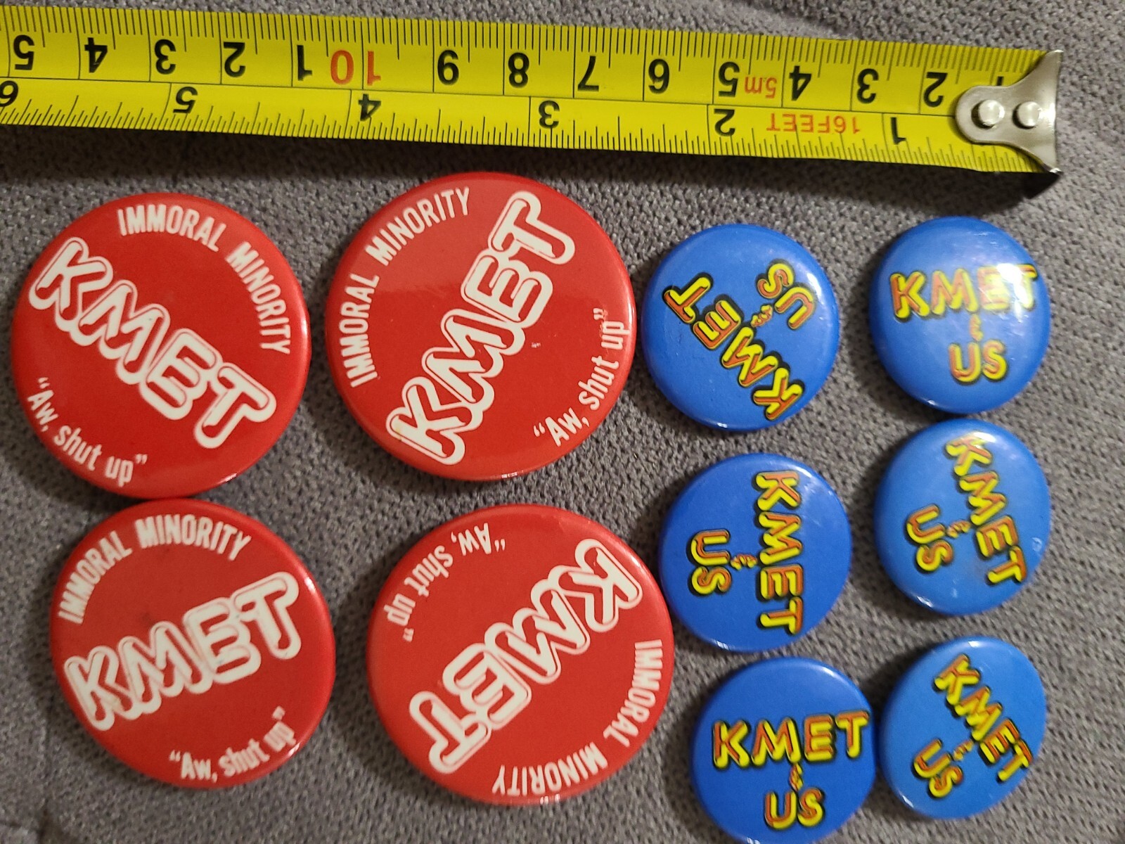 Vintage Lot of 10 KMET US Festival 94.7 Button Pin FM Los Angeles | eBay