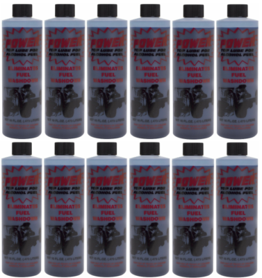 12 Pack BLUE UNSCENTED Power Plus Lubricants Fuel Additive Alcohol Top ...