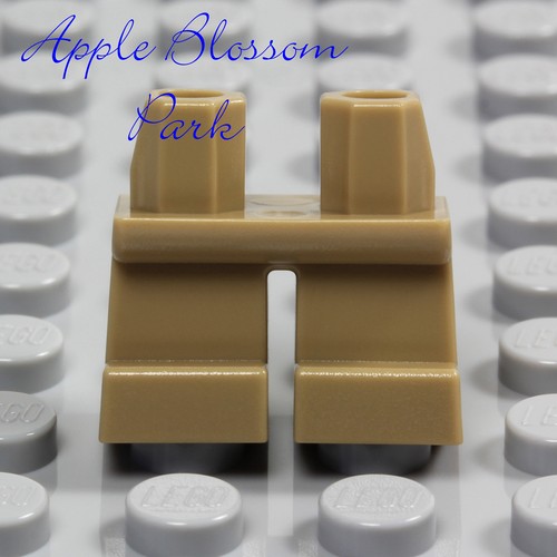 NEW Lego Minifig Dark TAN SHORT LEGS -Boy Girl Kid Beige Khaki Jeans ...