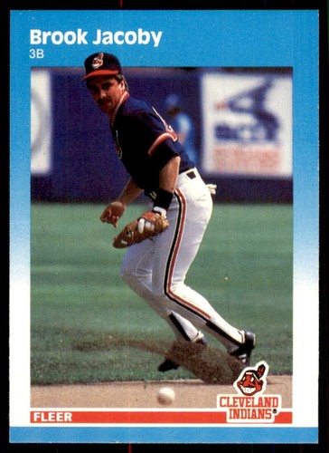 1987 Fleer Brook Jacoby B Cleveland Indians #253 | eBay