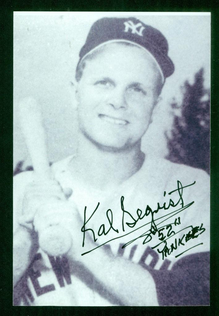 #0848, 4" x 6" Photo Card, Signed-Autographed, Kal Segrist, New York ...