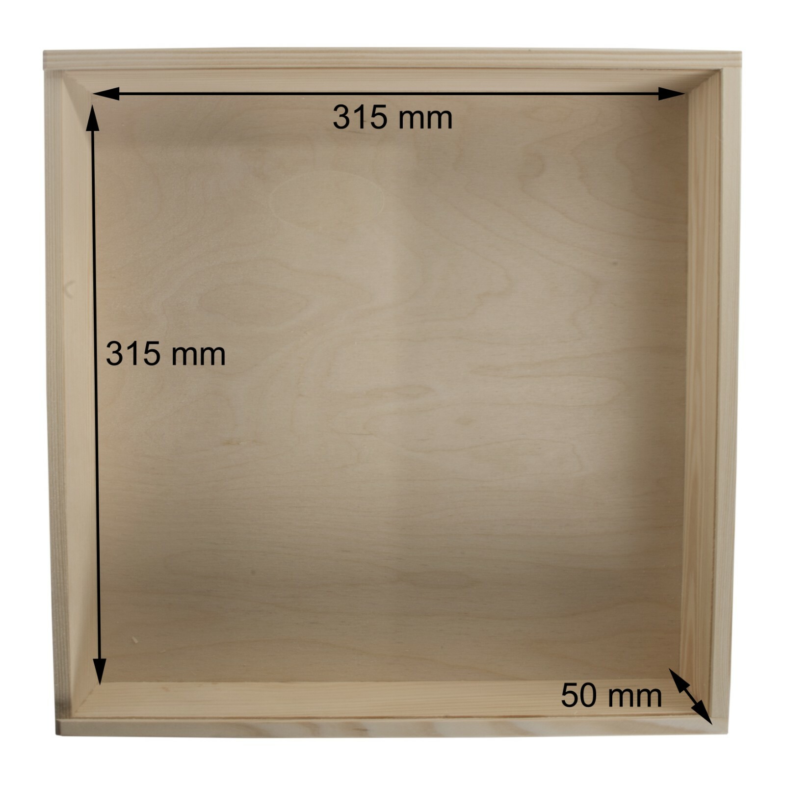 Large Square Lidded Wooden Storage Box / Photos Memory Keepsake Holder ...