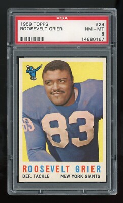 1959 Topps #29 Roosevelt Grier PSA 8 NM-MT *A23G*#14880167 | eBay