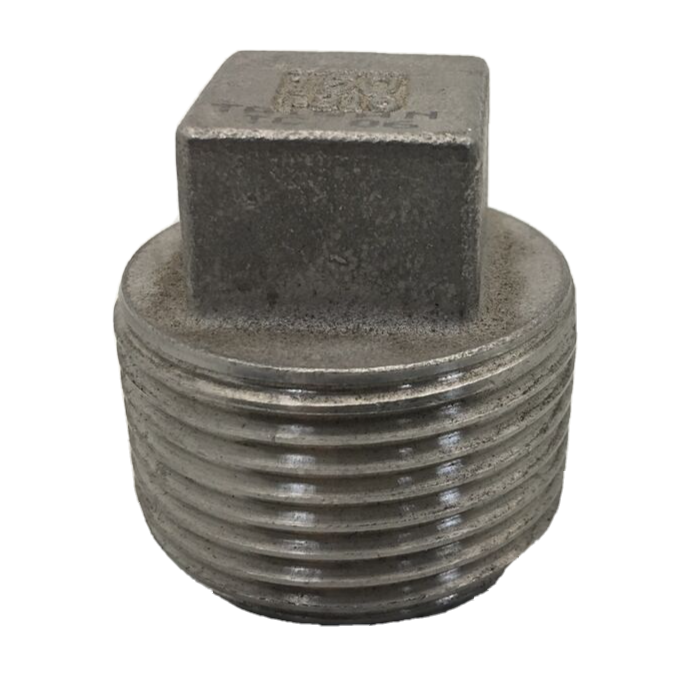 PLG100SS 1 INCH STAINLESS STEEL THREADED PLUG WITH SQUARE HEAD | eBay