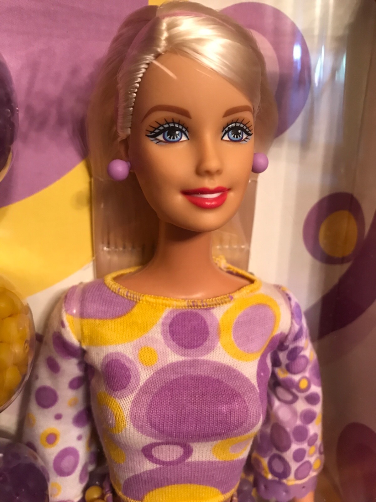 Barbie Bead Party Barbie Doll C3613 Purple Skirt Print Top Blond 2003 ...