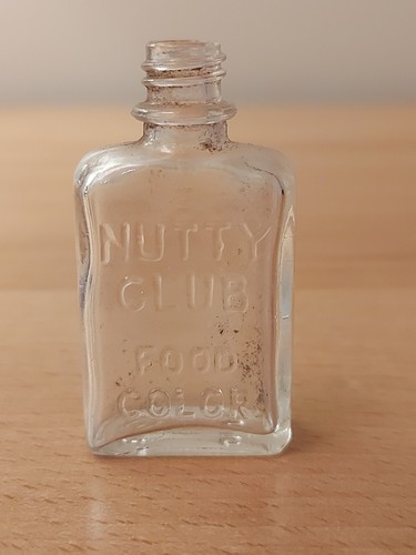 Vintage Nutty Club Food Color Bottle - Miniature Kitchen Collectible, 2 ...