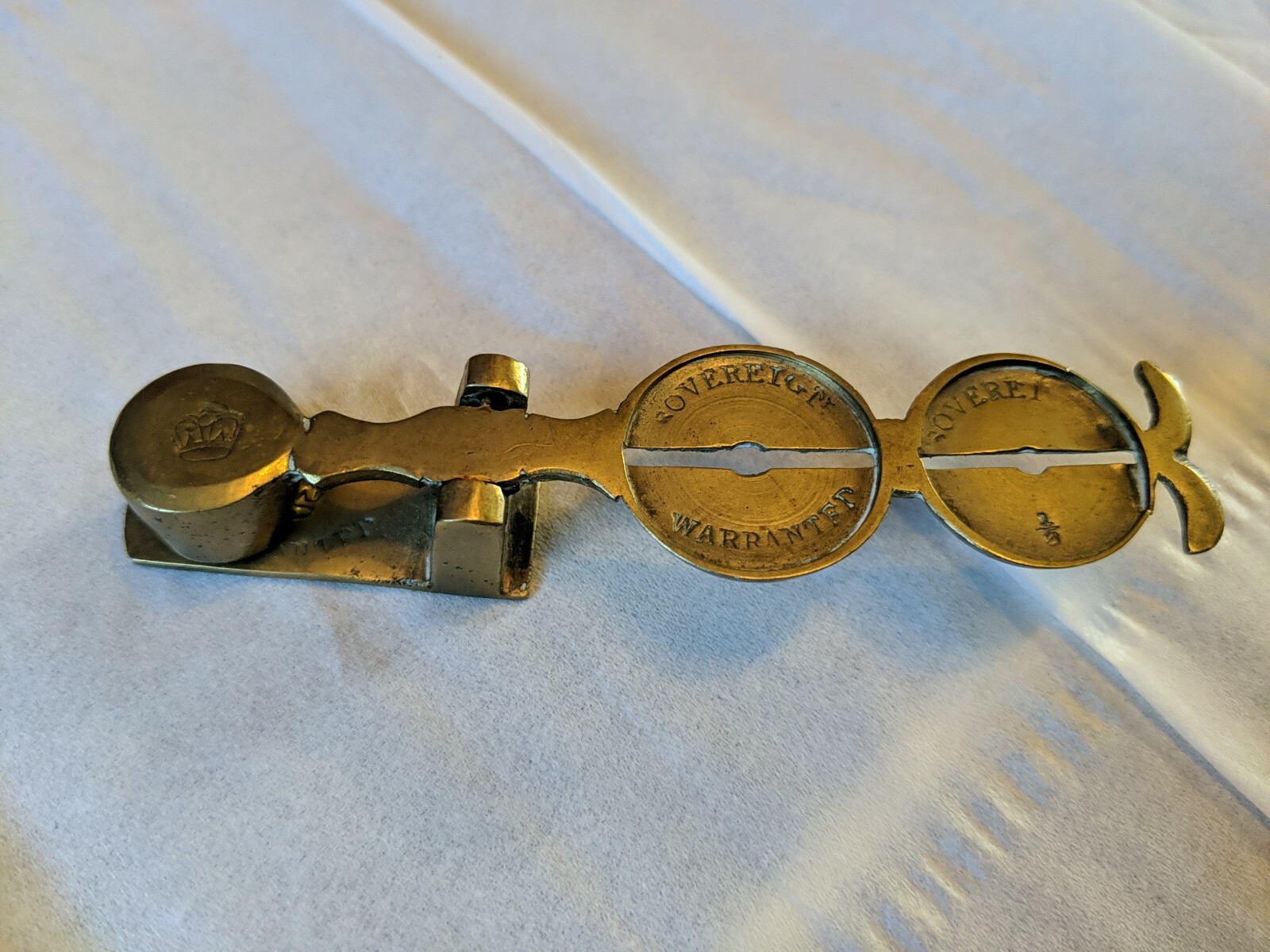 Antique Sovereign/Half Sovereign Brass Scales | eBay