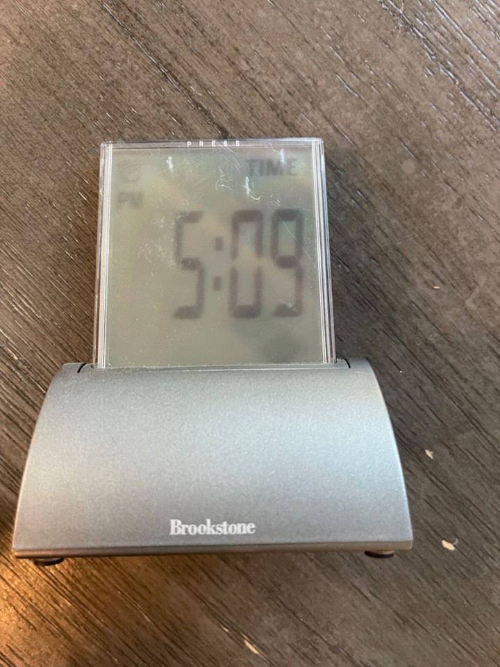 Brookstone Touchscreen die-cast clock. | eBay