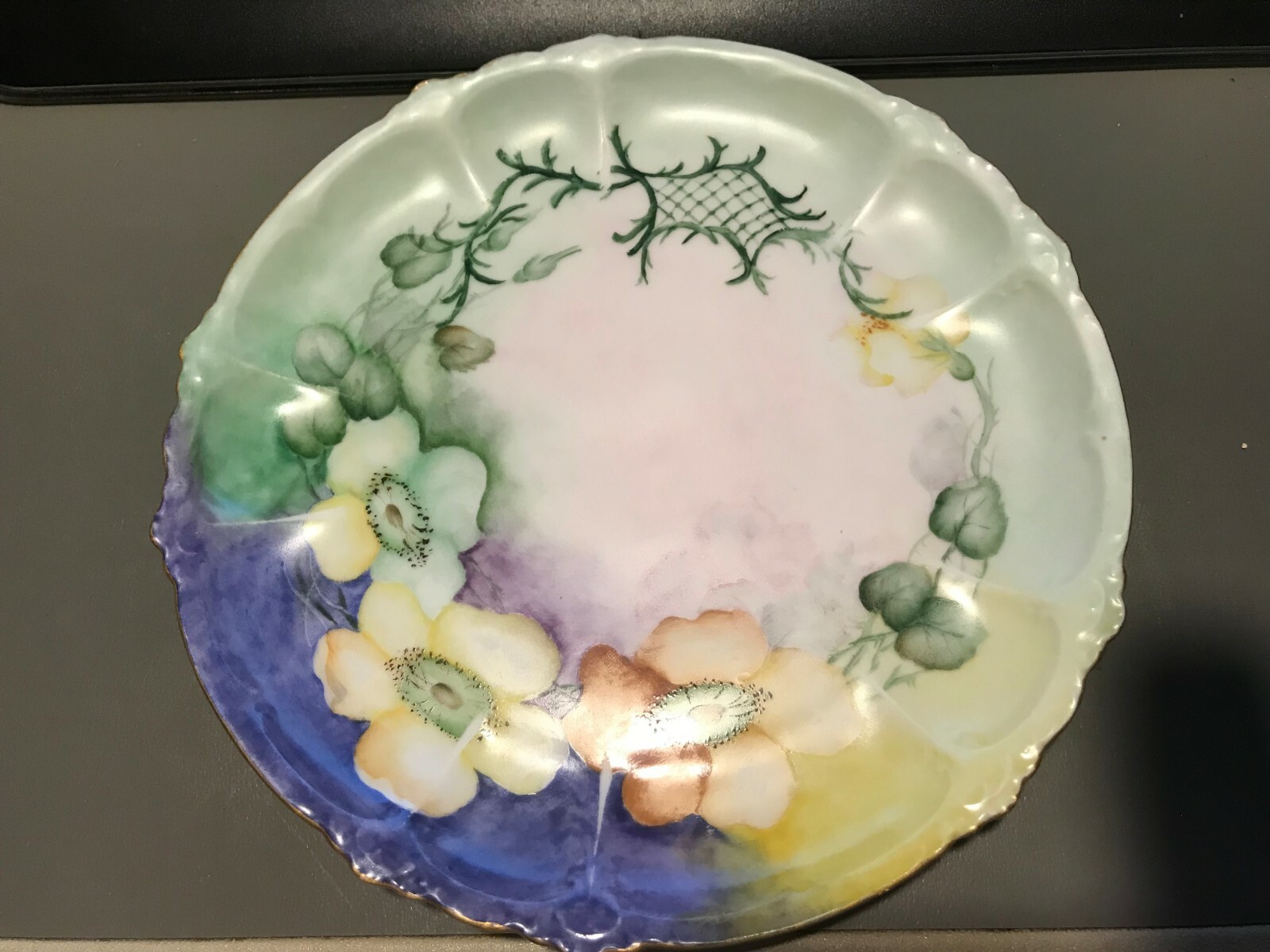 Vintage RC Rosenthal Claire Bavaria Hand Painted Floral Plate 7 3/4 ...