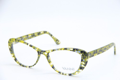 NEW VANNI V1971 A90 YELLOW BLACK AUTHENTIC EYEGLASSES FRAMES 51-16 | eBay