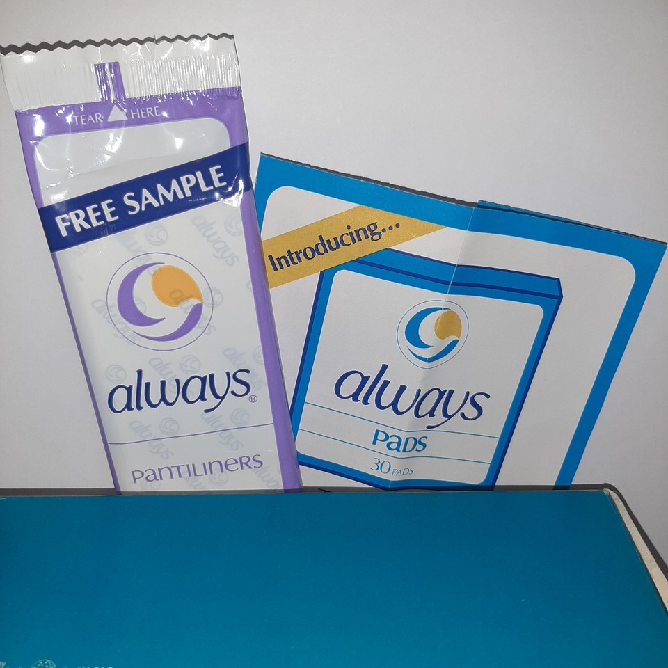 Vintage Always Sample Pack Pantiliners Maxi Pads 1983 + Coupon | eBay