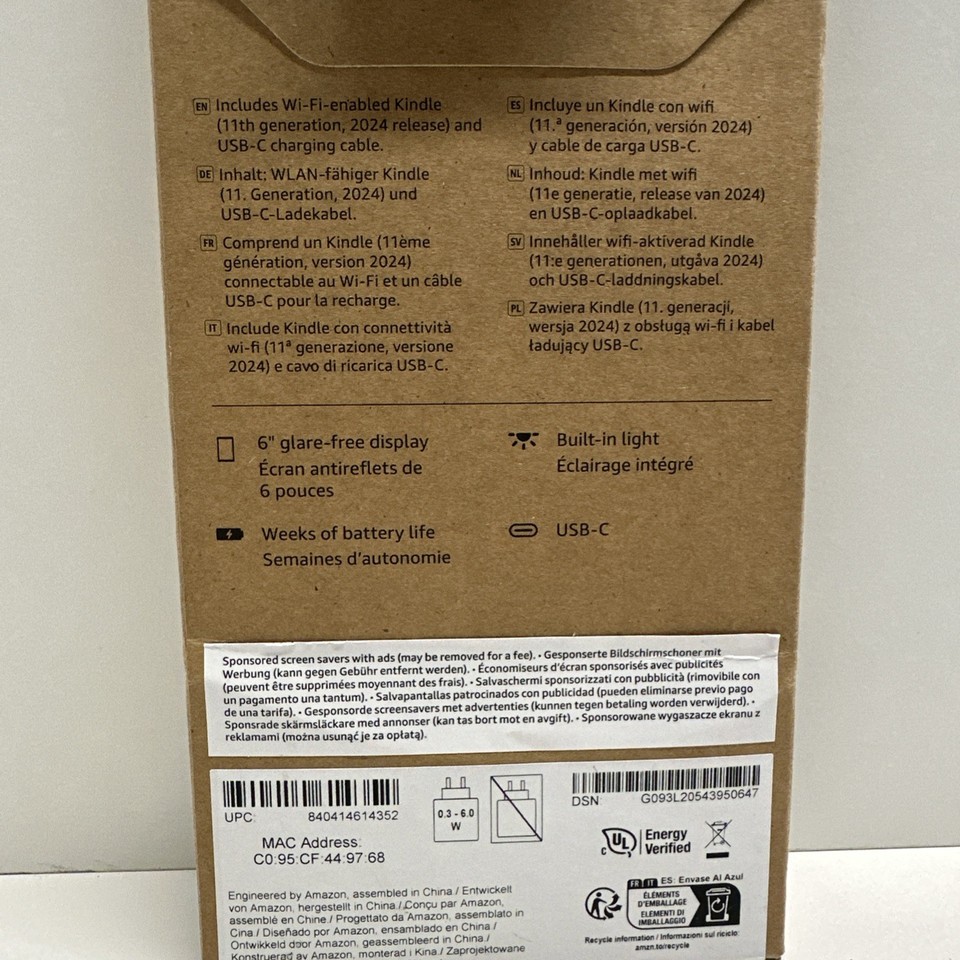Amazon - Kindle Gen 11 - 16 Gb 2024 Brand New Sealed Box (Matcha) | eBay UK