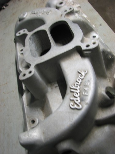 Edelbrock F4B SBF aluminum intake manifold vintage 302 parts | eBay