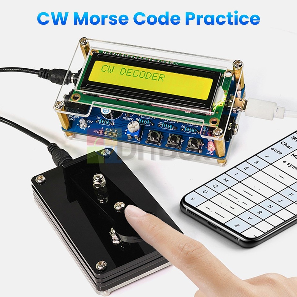 DIY CW Trainer Morse Code Decoder Keyer Interpreter DIY Electronic ...