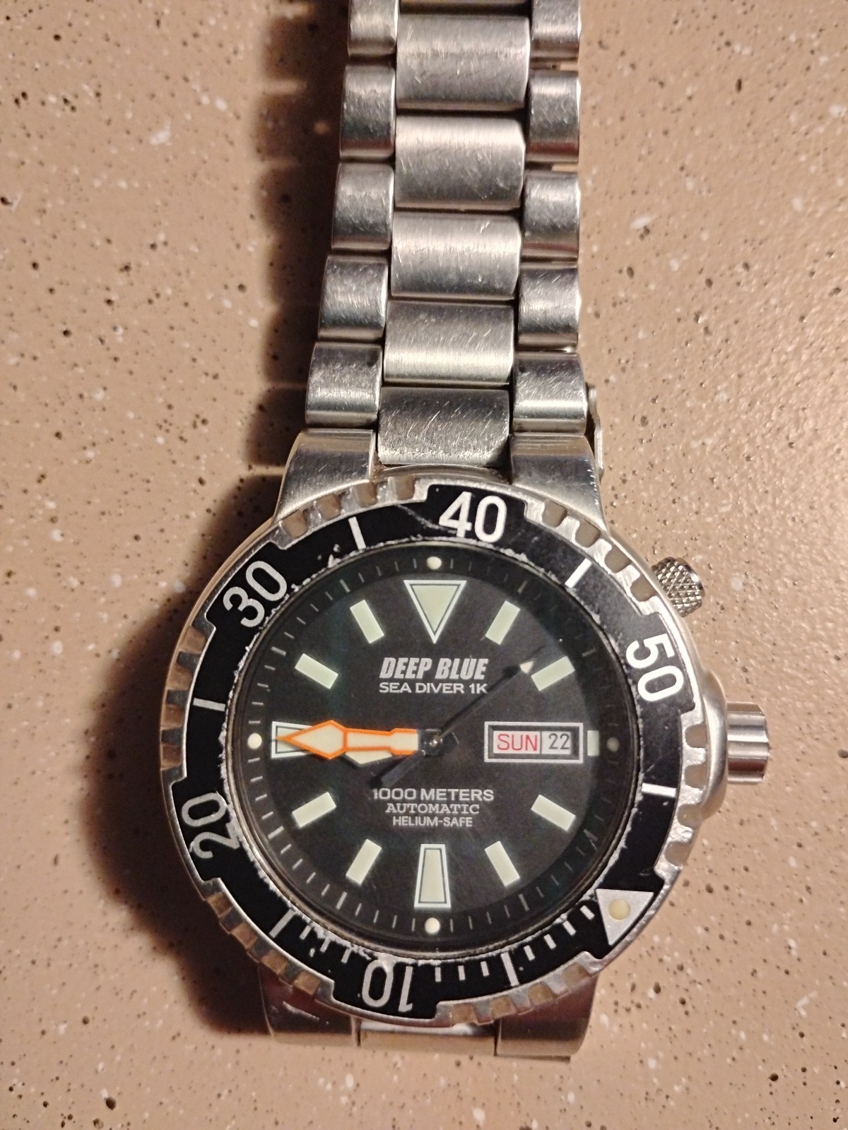 Deep Blue Sea Diver 1K/1000m, Black Dial | eBay
