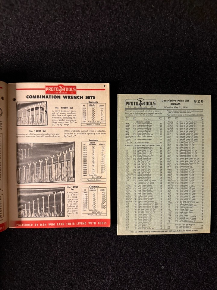 Proto Tools Catalog No. 5023M | eBay