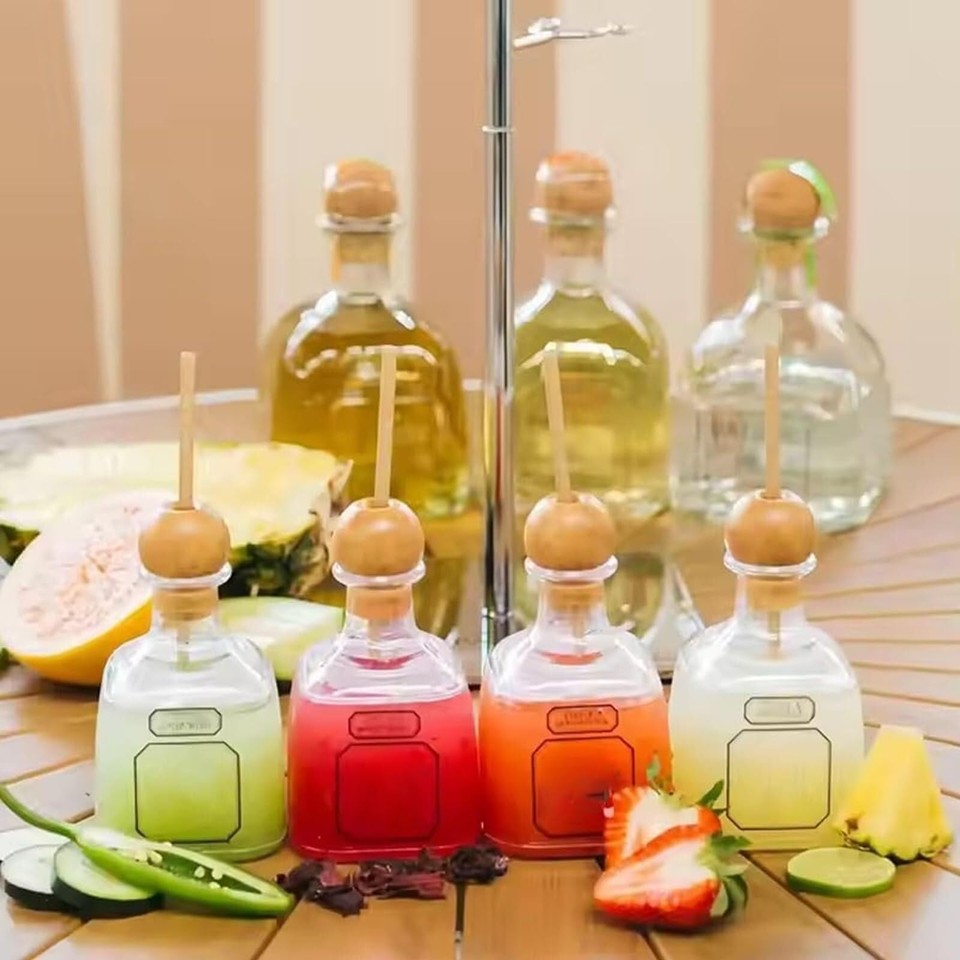 Patron Reusable Cups with Straw,Patron Bottles Empty for Drinks ...