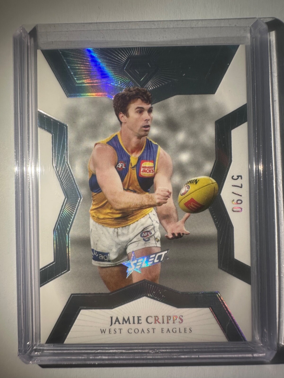 2023 SELECT AFL GEM BASE G145 “JAMIE CRIPPS” WEST COAST EAGLES #57/90 ...