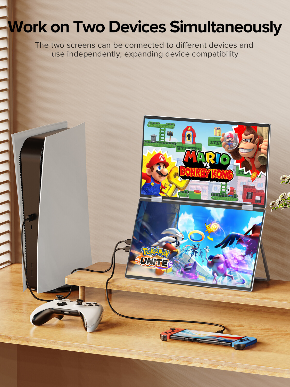 UStation Lite| Folding Portable Dual Screen Laptop Monitor Dual ...