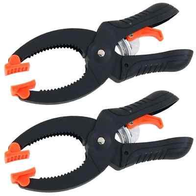 2pc Quick Grip Ratchet Spring Clamp Wood Work Carpentry Jaw Opening ...
