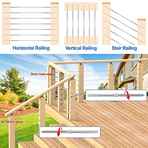 RailinGo 100 Pack Stainless Steel Left & Right Handed Thread Swag Lag ...