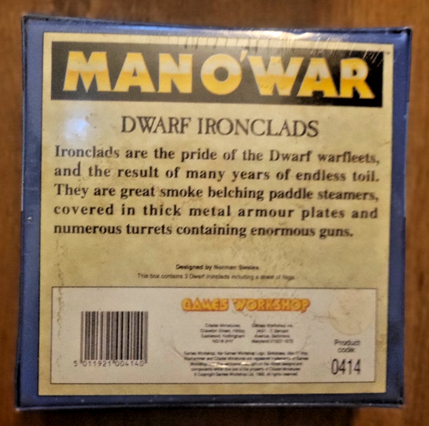 Games Workshop Man O'War Dwarf Ironclads & Dwarf Nautilus & Dreadnought ...