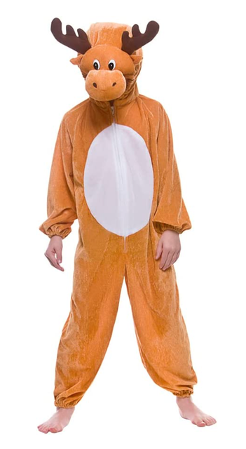 Wicked Costumes Rudolph Reindeer Kid's Fancy Dress Costume - Brown ...