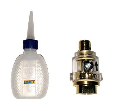 Mini In-Line Oiler 1/4" BSP Oil Air Tool Lubricator Bottle For Hose ...