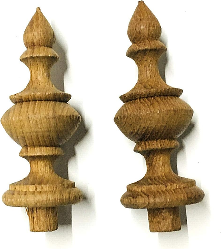 New Wooden Unpainted Finial Antique Clock Furniture Home Decor DIY 1 ...