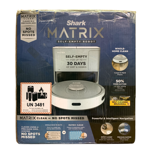 Shark Matrix Self-Emptying Robot Vacuum With 30 Day Dock, Precision ...