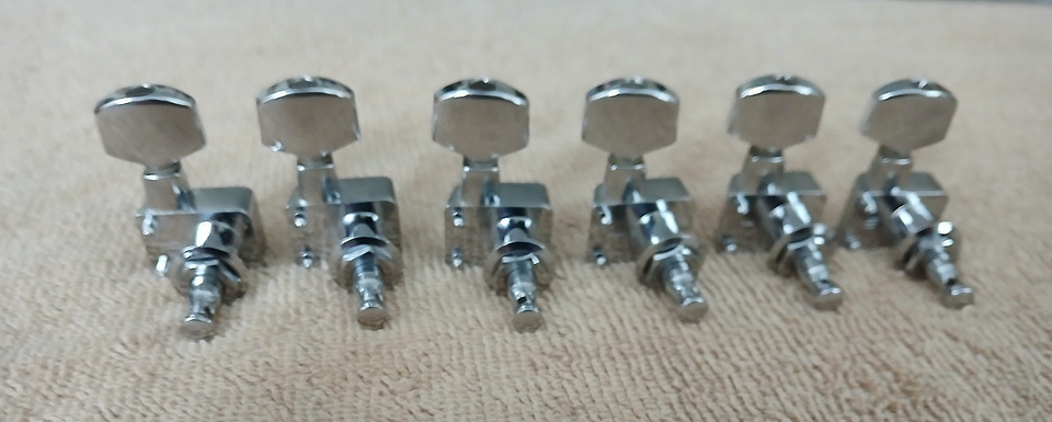 Stratocaster Fender MIM Left- Handed Tuners Machine Heads non staggered ...