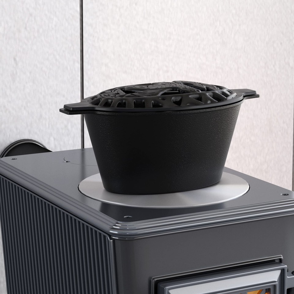 Fire Beauty Woodstove Steamer Stove Humidifier Cast Iron Lattice Top ...