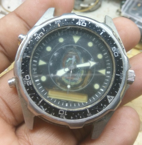 USED CASIO (2701) AMW-320R ANALOG/DIGITAL WATCH FOR PARTS & REPAIR ...