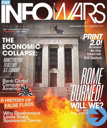 InfoWars Magazine Vol #1-Issue #1 thru #12 complete set of 12 Alex ...