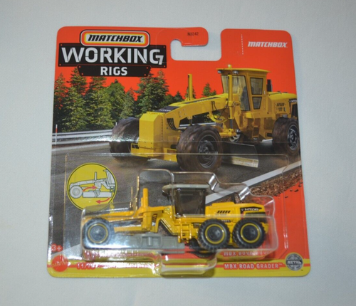 MATCHBOX 2023 WORKING RIGS 11/16 - MBX ROAD GRADER MTOR 689 YELLOW | eBay