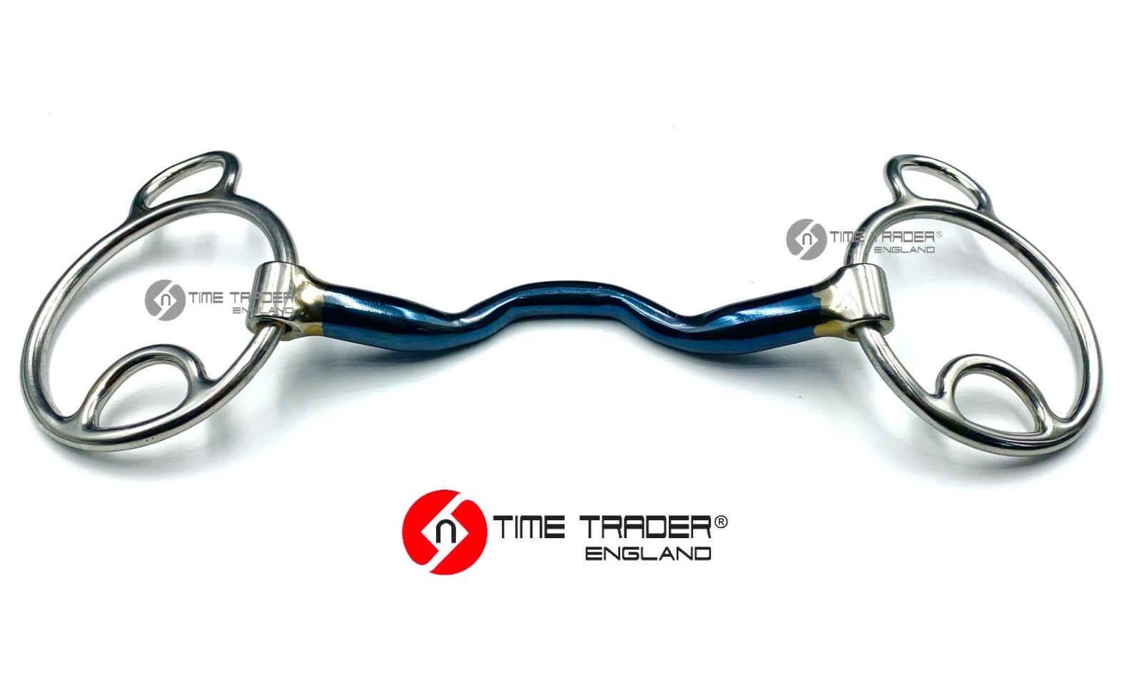 Universal Wilkie Bevel Beval Loose Ring Ported Blue Sweet Iron Horse Bit Snaffle | eBay UK