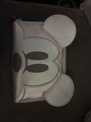 Loungefly Disney 100th Platinum Mickey Mouse Wallet Gently Used | eBay