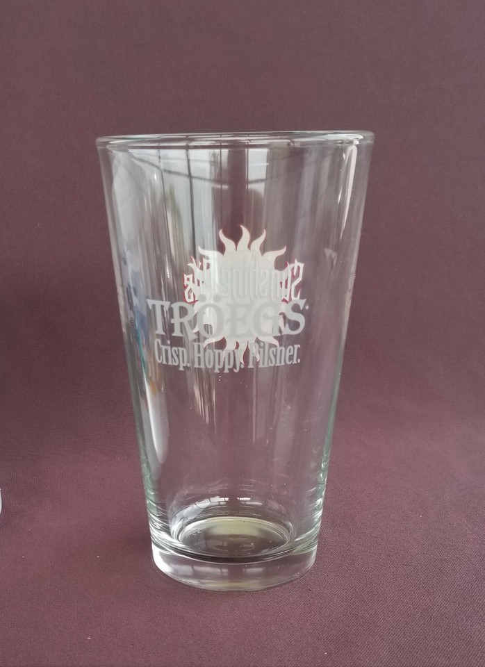 SUNSHINE PILS Pint Beer Glass TROEGS BREWING COMPANY Hershey ...