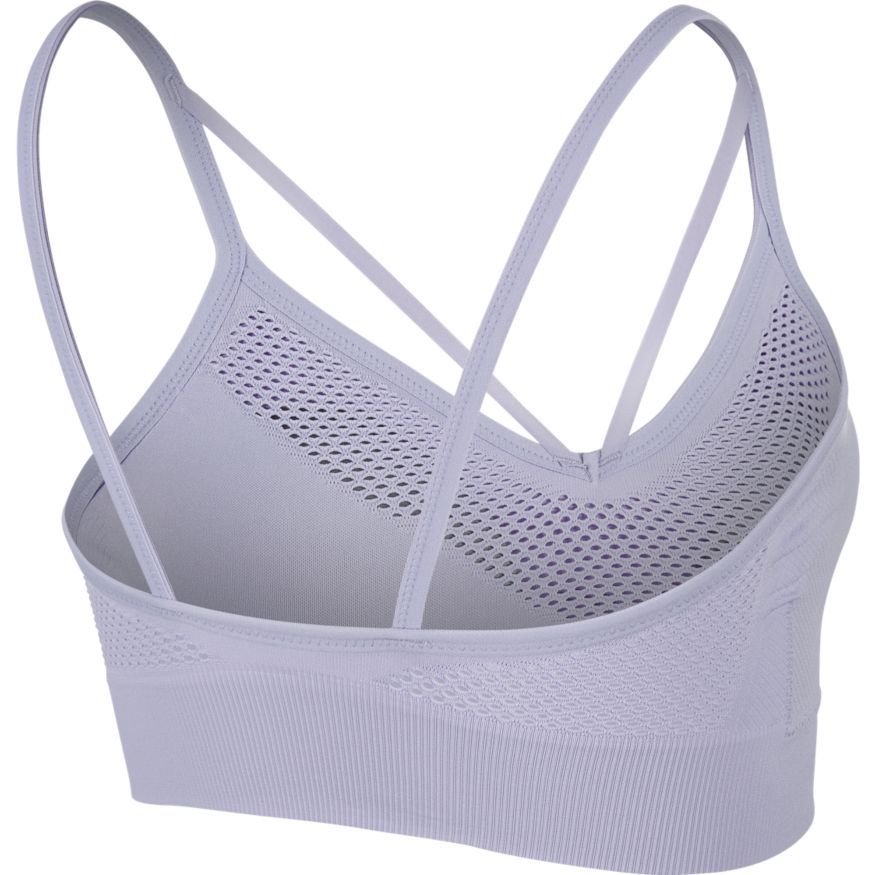 NEW! Nike Seamless Light Sports Bra AQ0123-506 Color Purple Dawn/White ...