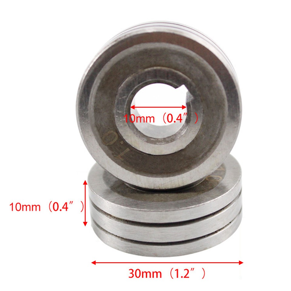 1Pc Mig Welder Wire Feed Drive Roller Roll Wheel Parts 0.6-1.0 Knurled ...
