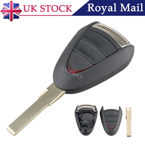 3 Button Remote Key Fob Case For Porsche 911 997 987 Boxster S Cayman ...