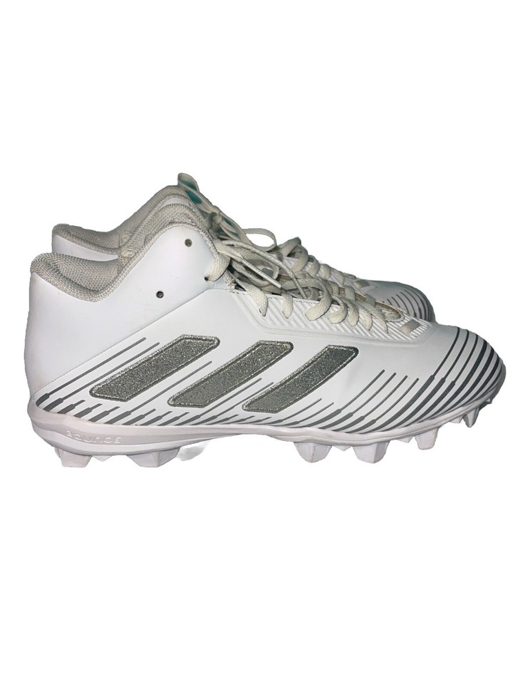 Adidas Size 11 Men’s White And Silver Cleats Soccer, lacrosse, football ...