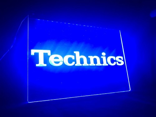 TECHNICS Led Neón Sign Rótulos de Acrilico MULTICOLOR | eBay.de