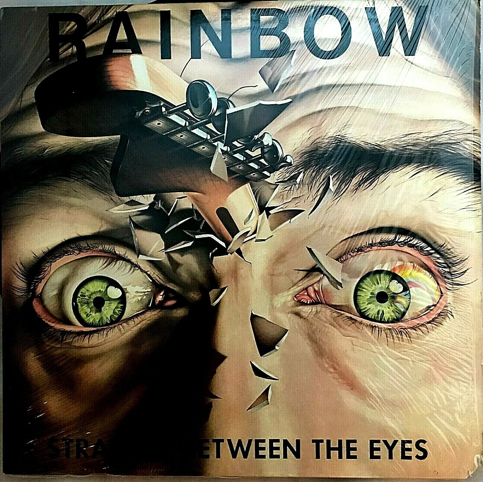 RAINBOW "Straight Between The Eyes" LP Original 1982 Mercury SRM-1-4041 ...