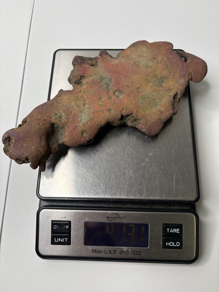4 Pound Pure Native Float Copper Mineral Display Specimen Upper ...