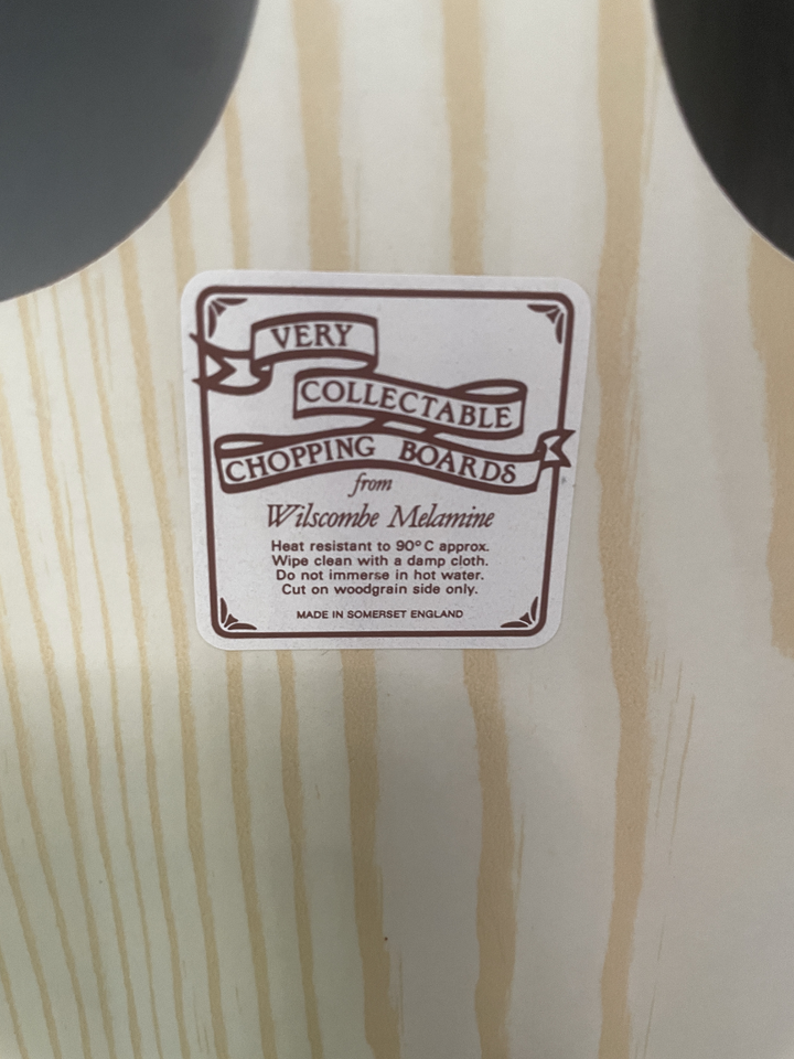 Authentic Jenny Barron Wilscombe Melamine Chopping Board - Black and ...